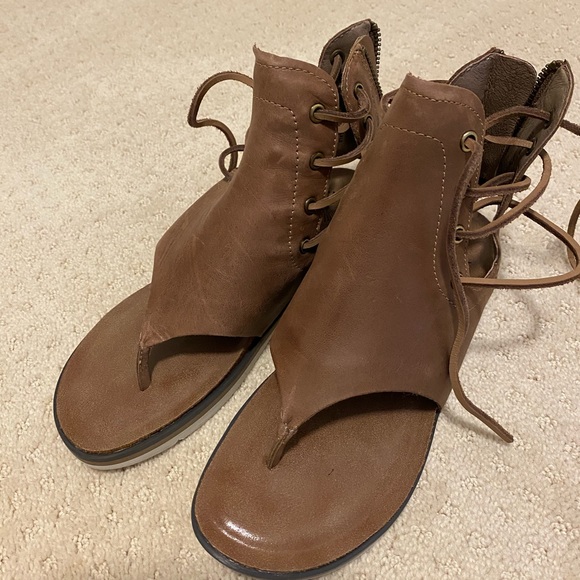 Sundance | Shoes | Sundance Lace Up Leather Sandals | Poshmark